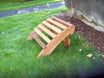 Wood Country T&L Wooden Adirondack Chair Footrest: 23"L x 20"W x 16"H