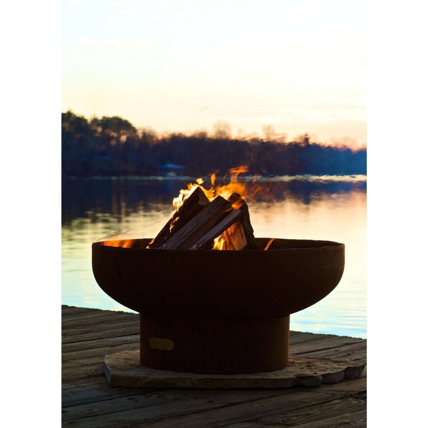 Fire Pit Art Low Boy - 36" Handcrafted Carbon Steel Steel Fire Pit (LB ...